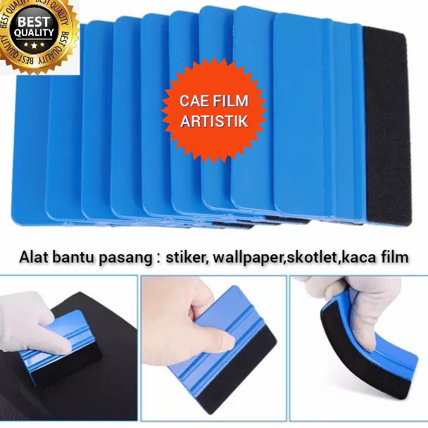 Jual 3l Baru Rakel scrapper Kape Biru Alat Bantu Pasang Stiker Sticker ...