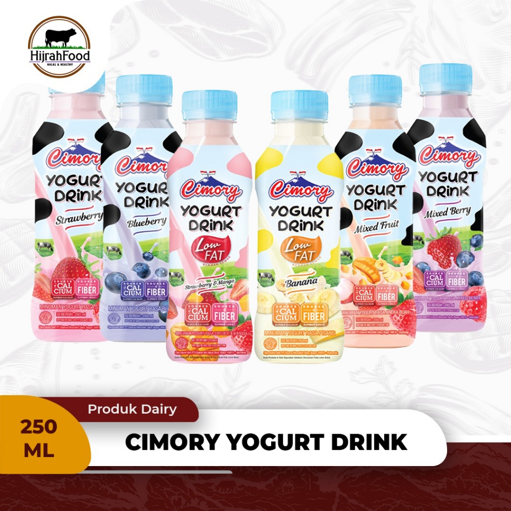 Jual Cimory Yogurt Drink 250ml Minuman Yoghurt Varian Rasa Sari Buah Sumber Kalsium Serat ...