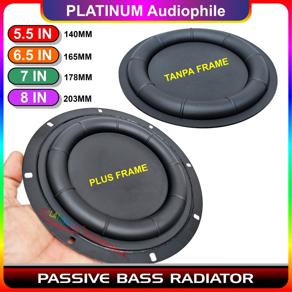 Jual Passive Bass Radiator PBR 5.5" 6.5" 7" 8" Inch Pasif Membran ...