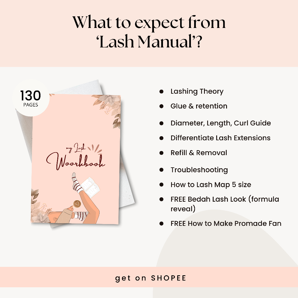 Jual Lash Manual (E-Book) / Buku Panduan Digital Eyelash Extension | Shopee Indonesia