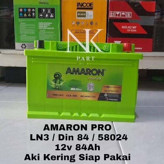 Jual Aki Mobil Kering Innova Reborn Diesel Amaron Pro LN3 / Din 84 / 58024 MF 84Ah | Shopee ...