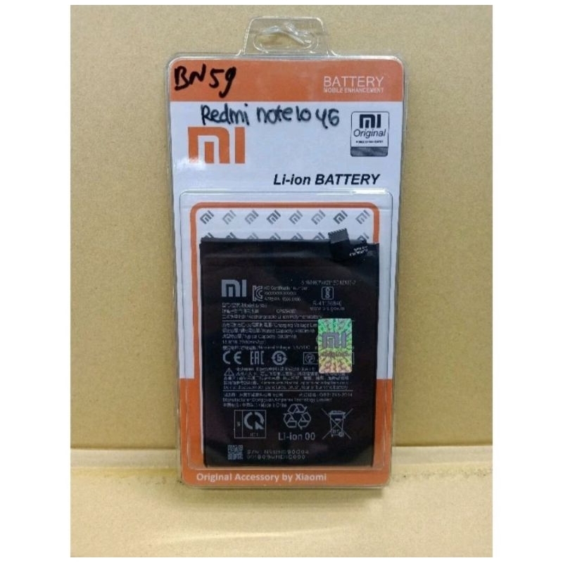 Jual Baterai battery Xiomi Tanam BN59 Redmi Note 10 4G Doubel IC ...