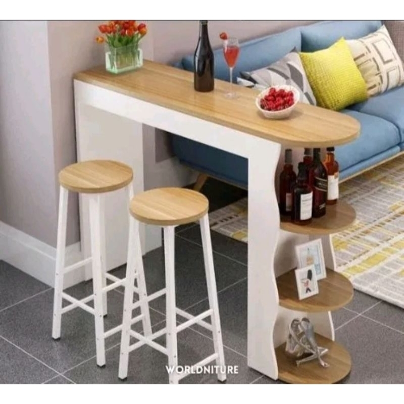 Jual meja bar plus rak samping | Shopee Indonesia