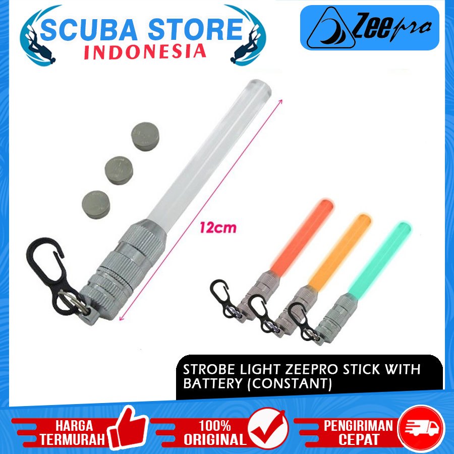 Jual Strobe Light Zeepro Stick W/Battery Glow Stick Light Underwater ...