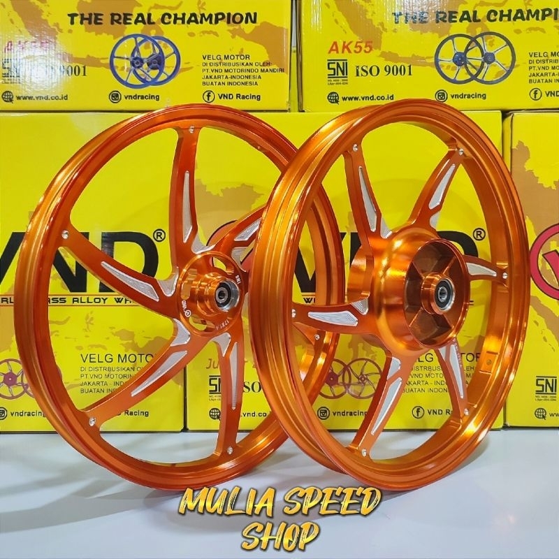 Jual VND Velg Racing SIX STAR V2 F : 1.40x17 & R : 1.60x17 Jupiter z ...