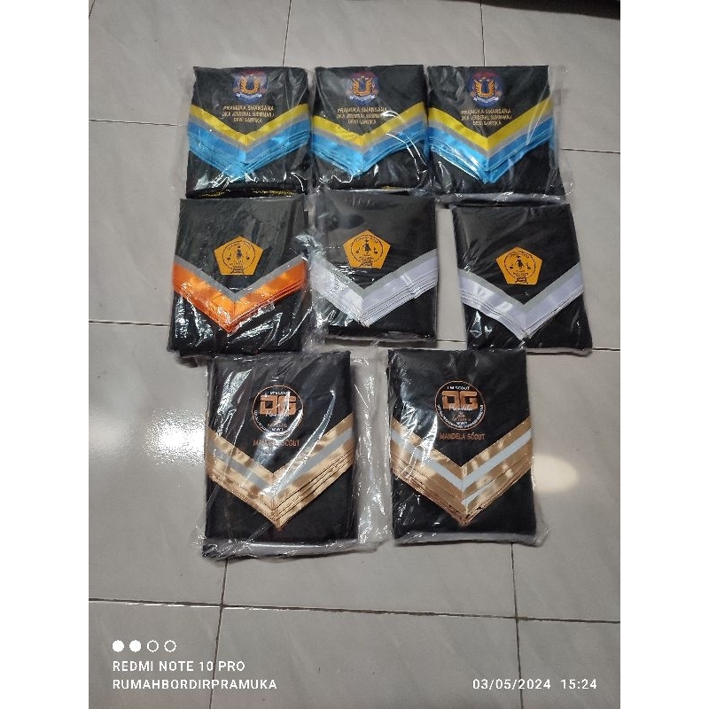 Jual SCRAF PRAMUKA CUSTOM SCRAF PRAMUKA BORDIR/SABLON (MINIMAL 20PCS ...
