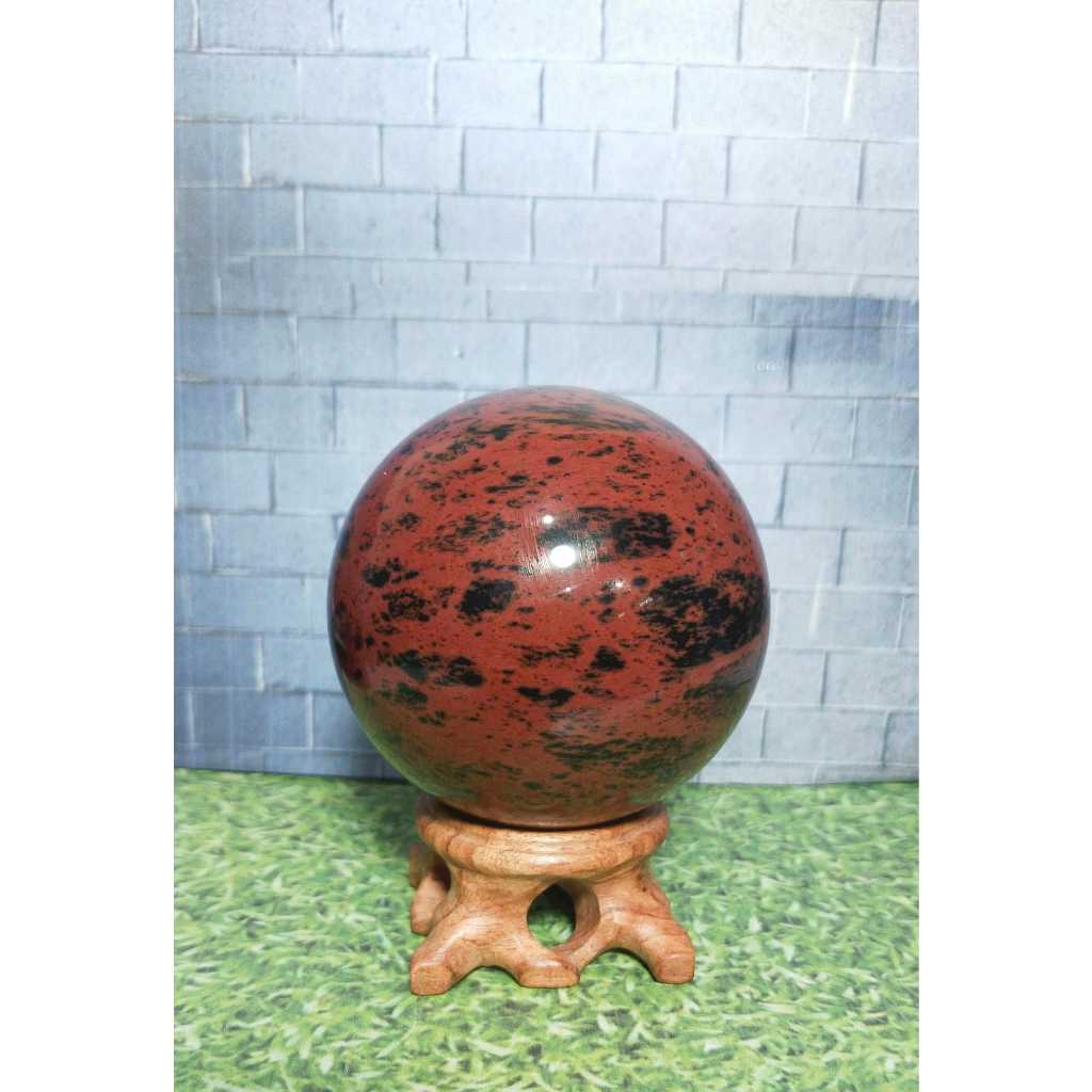 Jual Natural Red Obsidian Sphere / Mahogany Obsidian (5) | Shopee Indonesia