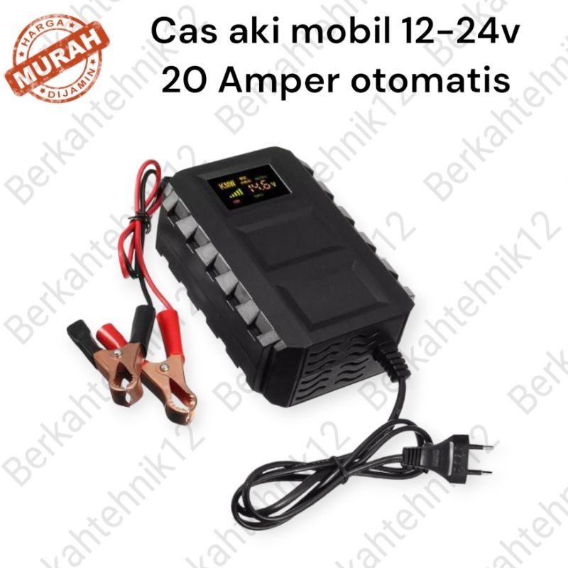 Jual Cas Aki Otomatis 12v /24v 2a 6a 10a 20 ampere Charger motor mobil truk | Shopee Indonesia