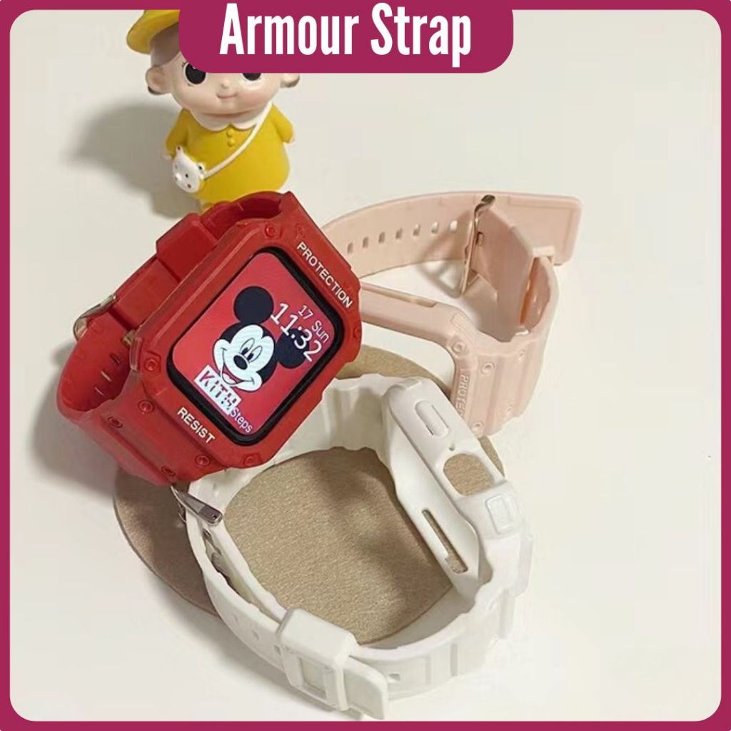 Jual Armour Model Strap untuk A watch series 1 2 3 4 5 6 7 8 T500 T55 ...