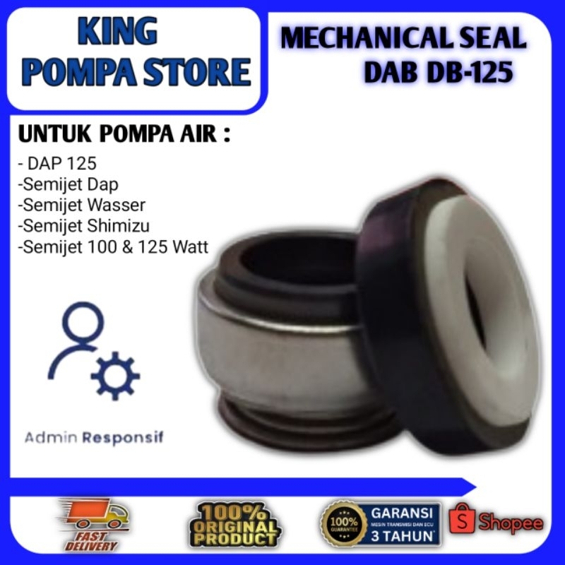 Jual MECHANICAL SEAL POMPA AIR DAB 125 ORIGINAL KHUSUS POMPA AOR SHIMIZU PC 100BIT DAN 108 BIT ...
