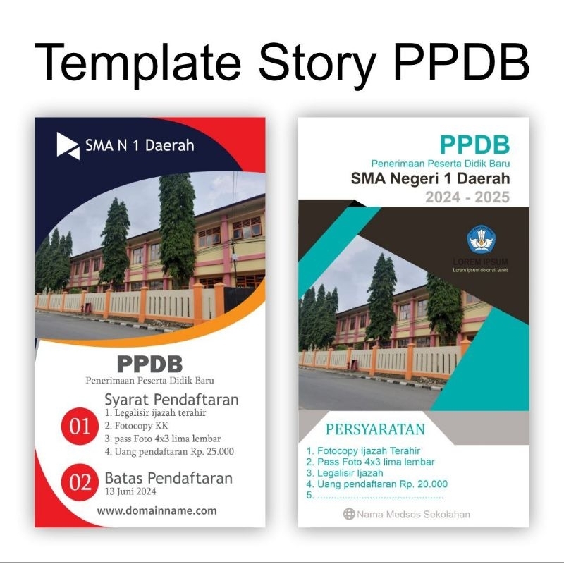 Jual Template Story PPDB format CDR Corel Draw | Shopee Indonesia
