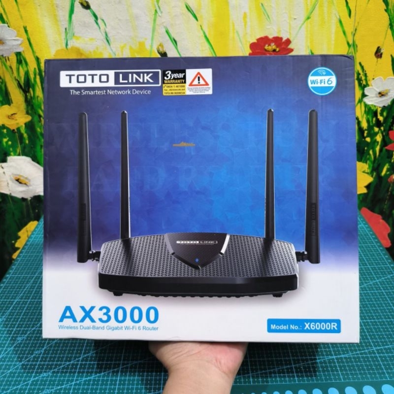 Jual TOTOLINK X6000R ROUTER DUAL BAND WIFI 6 AX3000 | Shopee Indonesia