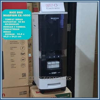 Jual Maspion Rice Box Tempat Penyimpanan Beras 45KG EX-4500 EX 4500 ...