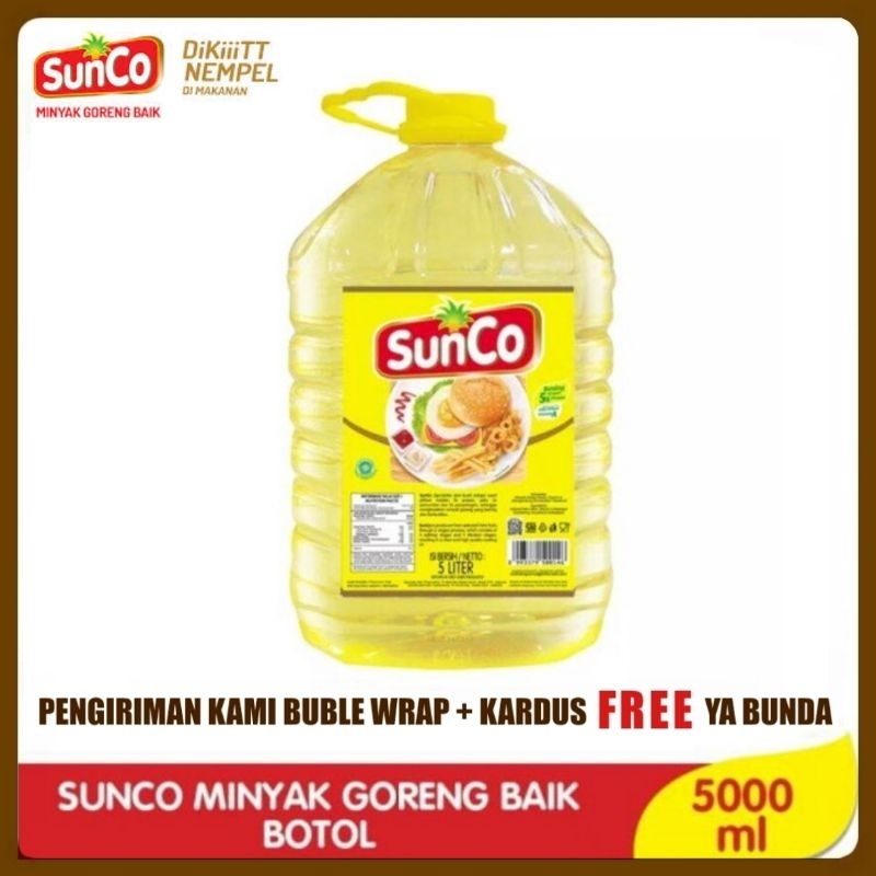 Jual Minyak Goreng Sunco 5 Liter Botol Cooking Oil Sunco 5L Botol ...