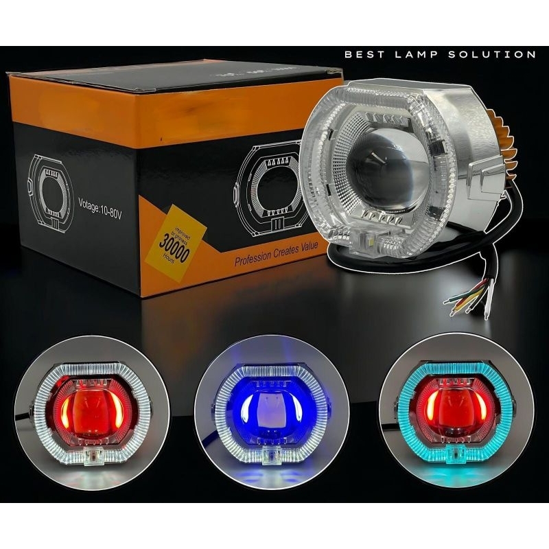 Jual LAMPU BILED ALA ALA LENSA MINI 2,5 INCHI 30 WATT 5 KABEL 1 LENSA ...