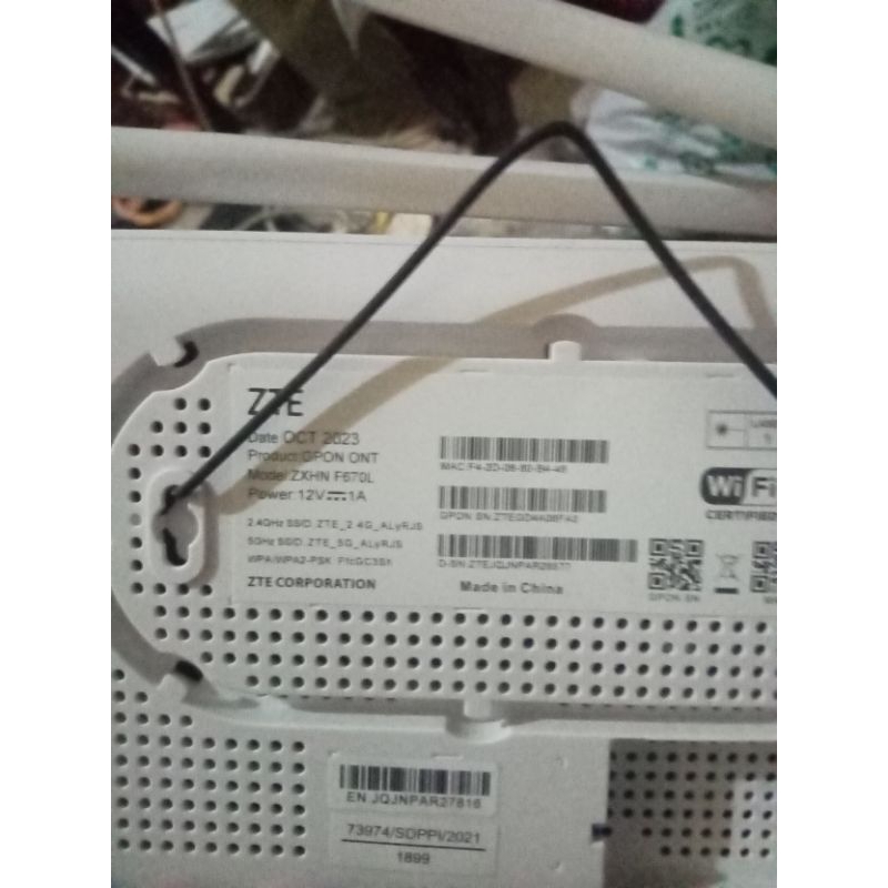 Jual ZTE F670L +ADAPTOR (PORT BIRU) | Shopee Indonesia
