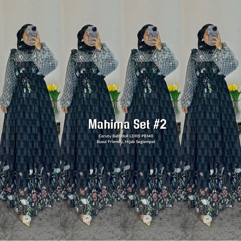 Jual MAHIMA SET 2 SET GAMIS SET STANDART DAN JILBAB SEGI 4 LABEL ...