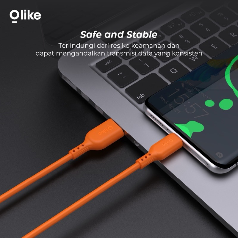 Jual OLIKE CABLE DATA USB D306 MICRO TYPE-C LIGHTNING ORIGINAL RESMI ...