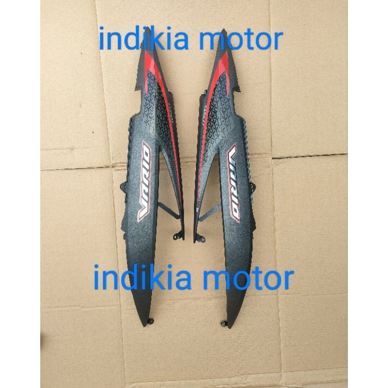 Jual cover body bodi belakang Vario fi 110 LED hitam abu doff dop 2015 ...