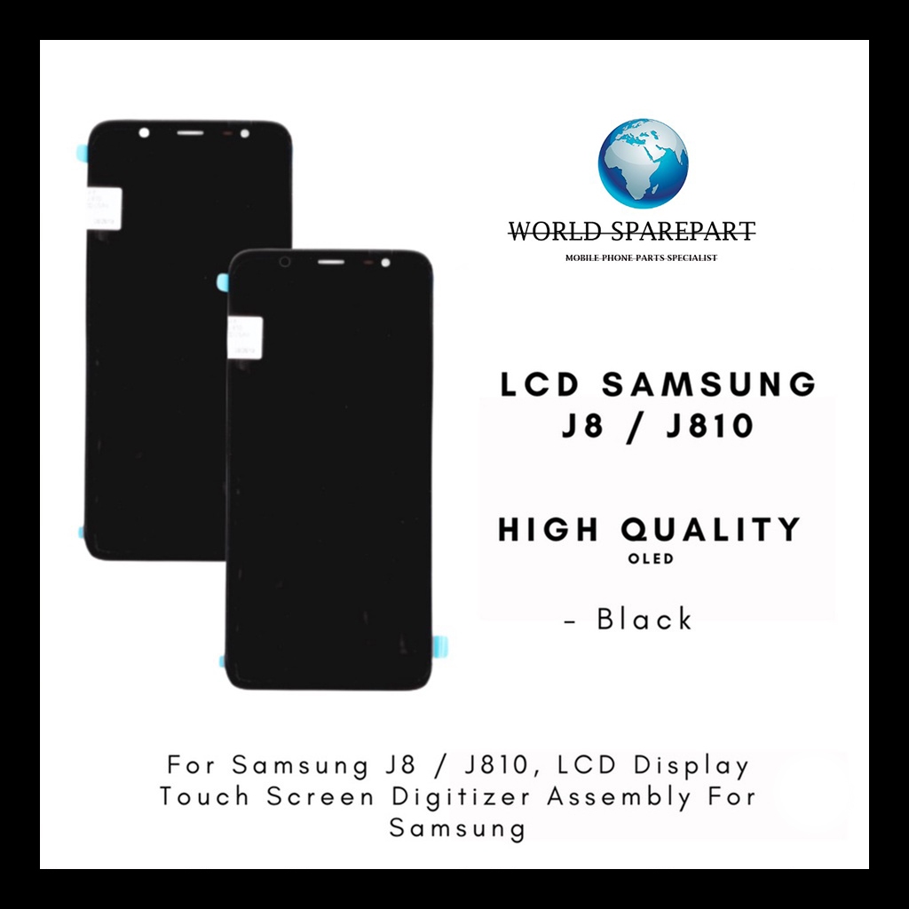 Jual LCD Samsung J8 J810 2018 OLED Original 100% Fullset Touchscreen ...