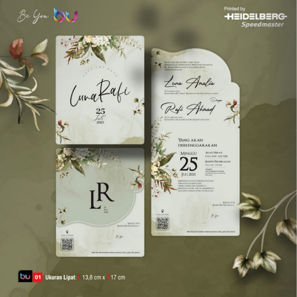Jual CETAK UNDANGAN PERNIKAHAN MURAH/CETAK KARTU UNDANGAN NIKAH/KARTU ...