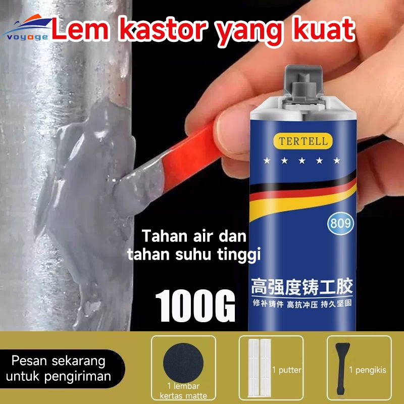 Jual 100g Lem AB Besi Super Kuat Tahan Panas Kafuter Lem Perekat Super ...
