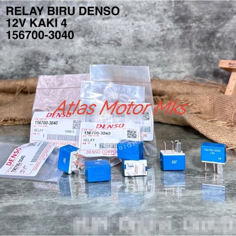 Jual [1PC] RELAY BIRU 12V KAKI 4 PIN DENSO - RILEY AC UNIVERSAL AVANZA ...