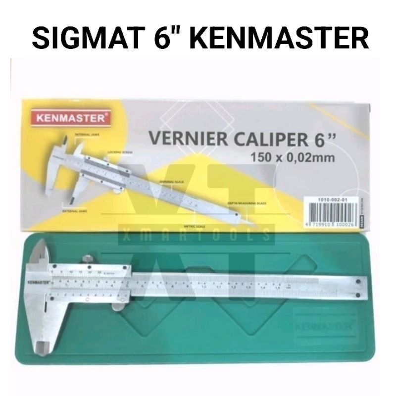 Jual Sigmat Original KENMASTER 6 INCHI Vernier Caliper Jangka Sorong | Shopee Indonesia