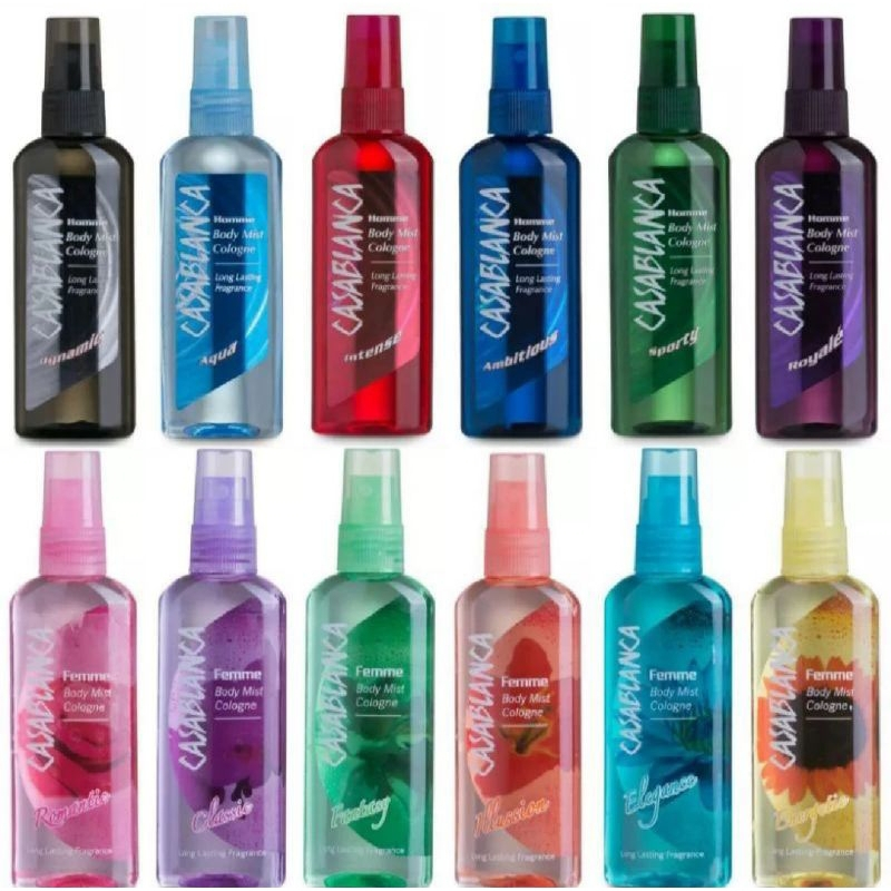 Jual Parfume Casablanca Body Mist Cologne Spray 100 ml (BESAR) | Shopee ...