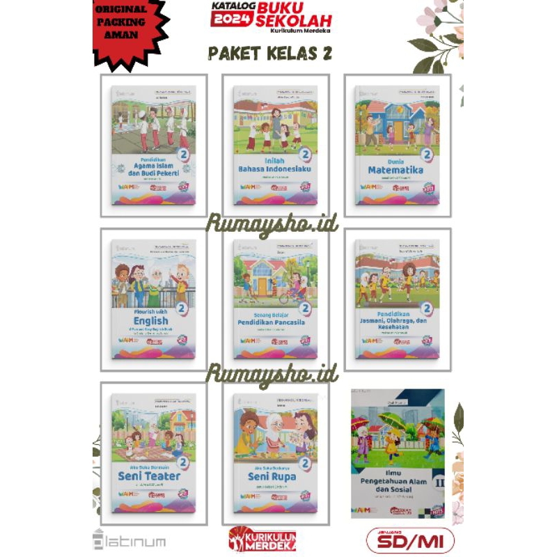 Jual Buku Paket Kurikulum Merdeka Kelas 2 SD Platinum Tiga Serangkai | Shopee Indonesia
