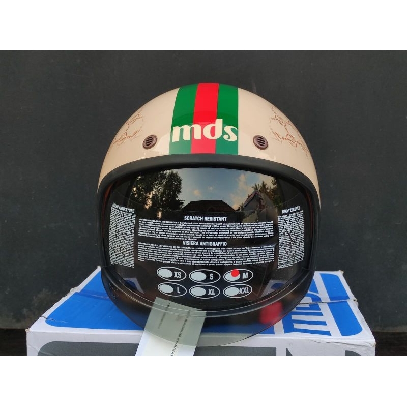 Jual HELM MDS MAGNUM RETRO SOLID ORIGINAL 100% ALL COLOUR | Shopee ...