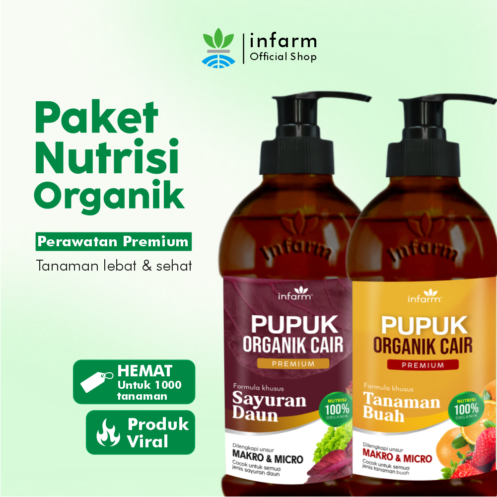 Jual INFARM - Paket Nutrisi Organik POC Sayur 500ml POC Buah 500ml ...
