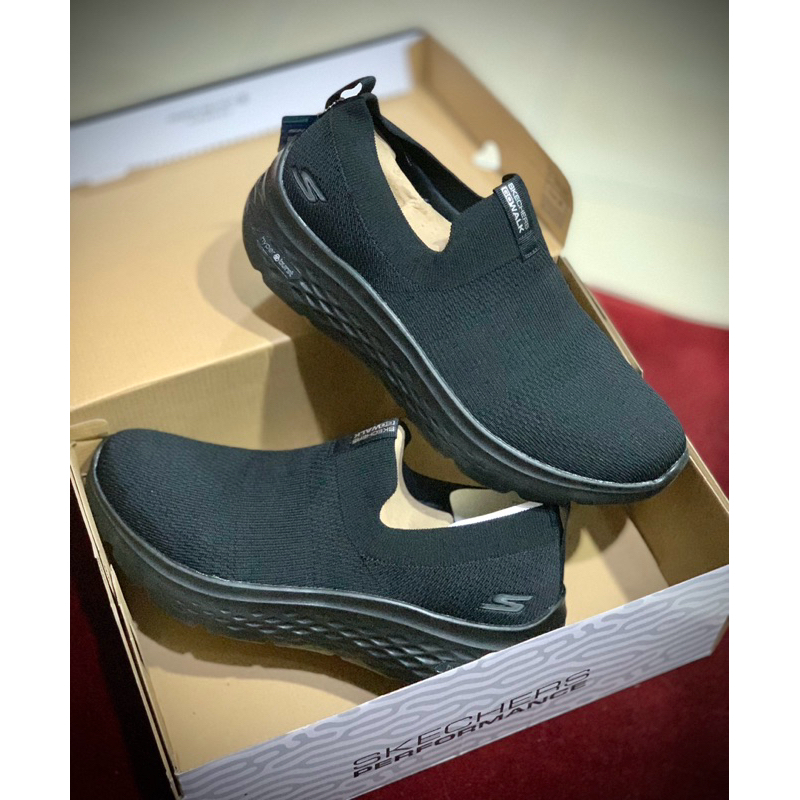 Jual SEPATU PRIA FULL HITAM / FULL BLACK SKECHERS GO WALK HYPER BURST ...