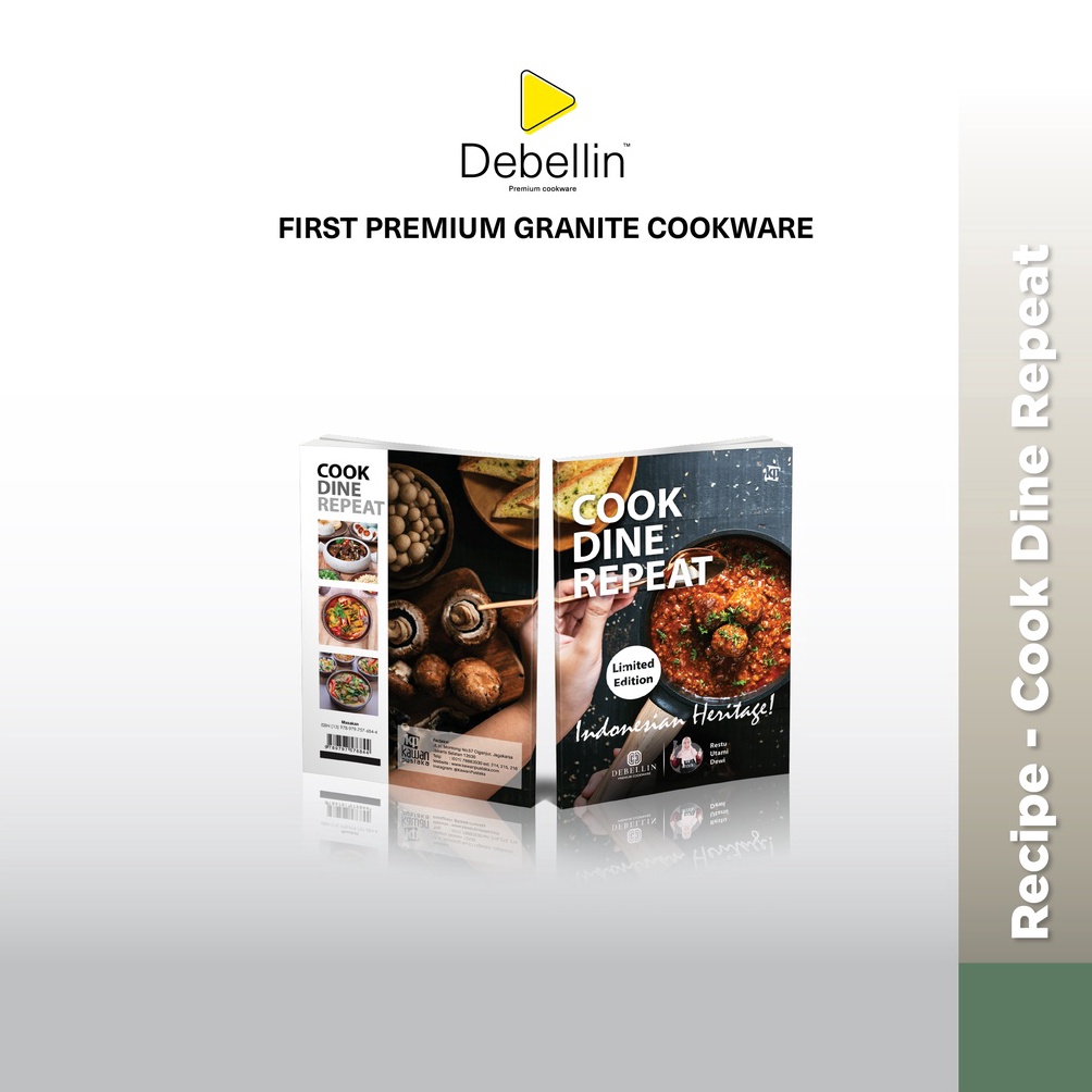 Jual KODE H5B9 Debellin Recipe Book Cook Dine Repeat Indonesian Heritage atau Buku Resep Masakan ...