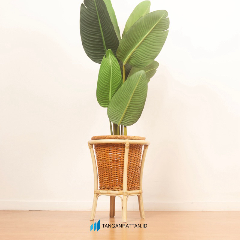 Jual Standing Pot Bunga Rotan Dan Keranjang Trummis Rotan Alami ...