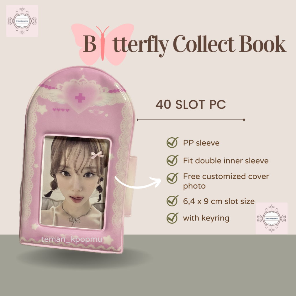 Jual Butterfly Collect Book 1P Kolbuk isi 40 Slot Album Photocard Kpop ...