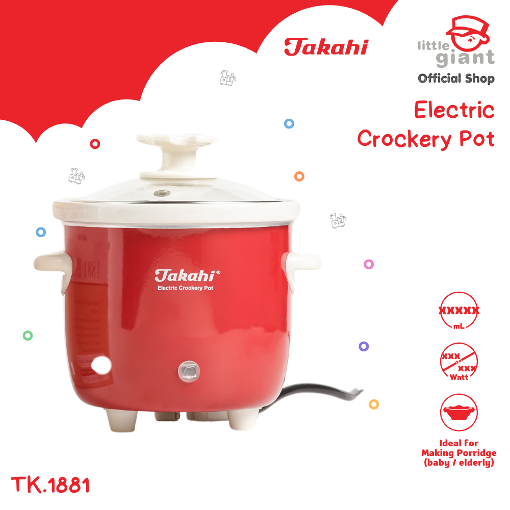 Jual Takahi Electric Crockery Pot 0.7 Litre (INSTAN/SAMEDAY) | Shopee ...