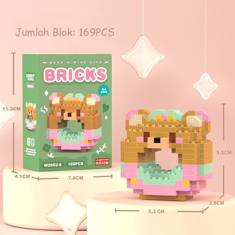 Jual LELE BROTHER DIY Bricks Mini Toys Model Kartun Building Disney ...