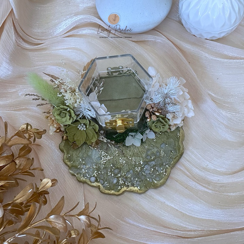 Jual Ring Box Kotak Cincin Resin Tunangan Lamaran Nikah / Mahar ...