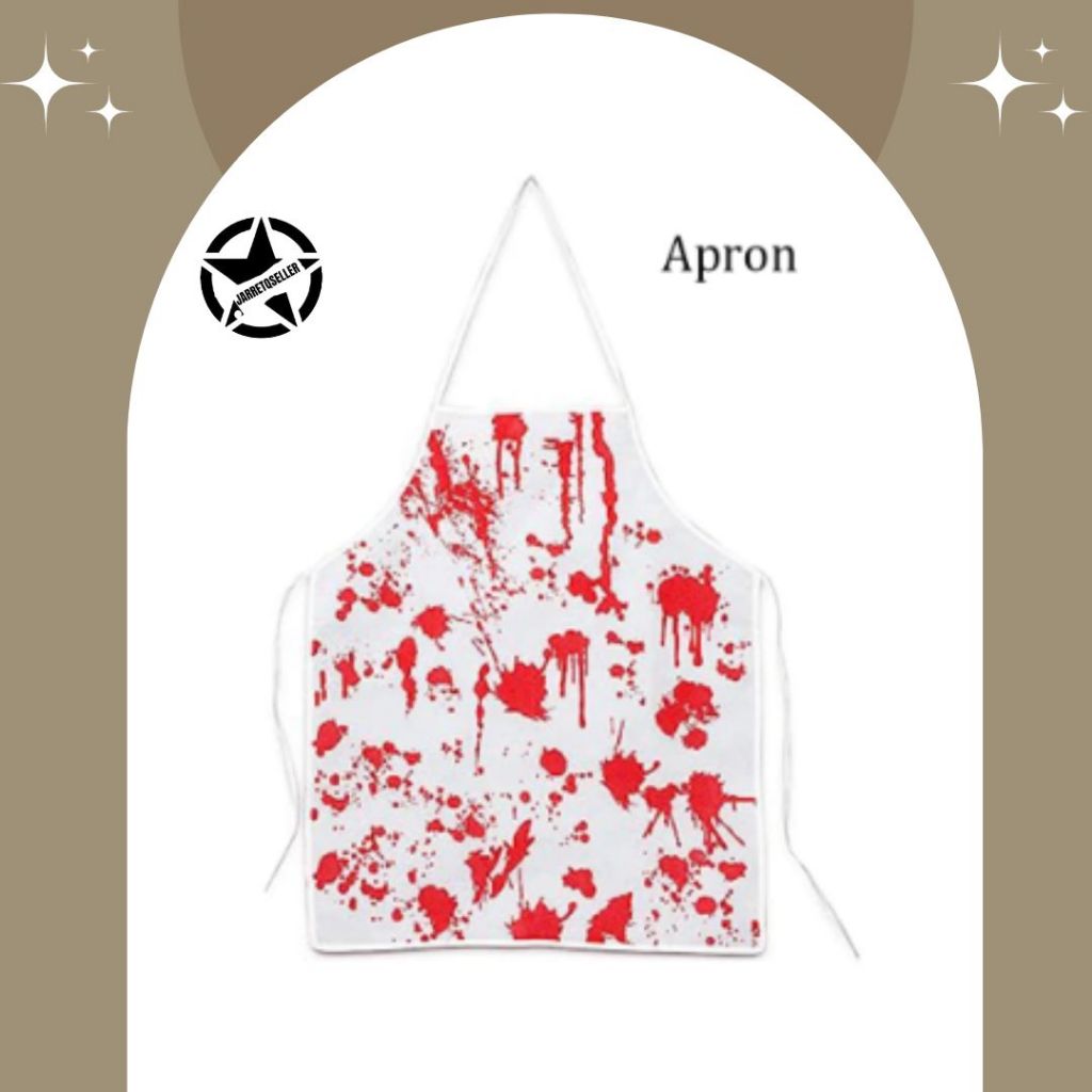 Jual 🆕 Apron Darah Kostum Halloween || Celemek Apron Darah Blood ...
