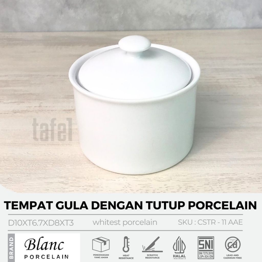 Jual Tempat Gula Keramik Sugar Bowl HORECA 1 Pasang | Shopee Indonesia