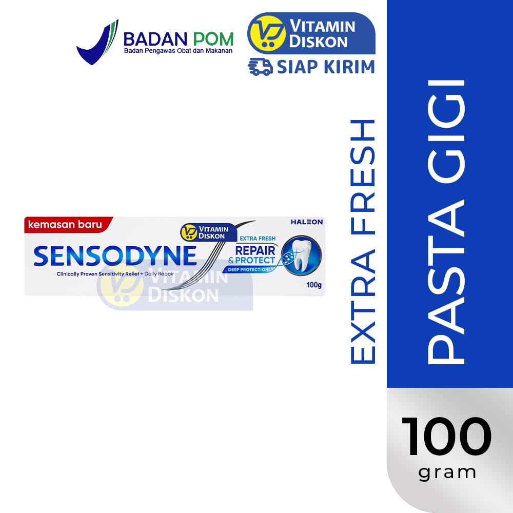 Jual SENSODYNE EXTRA FRESH REPAIR AND PROTECT 100 G | Shopee Indonesia