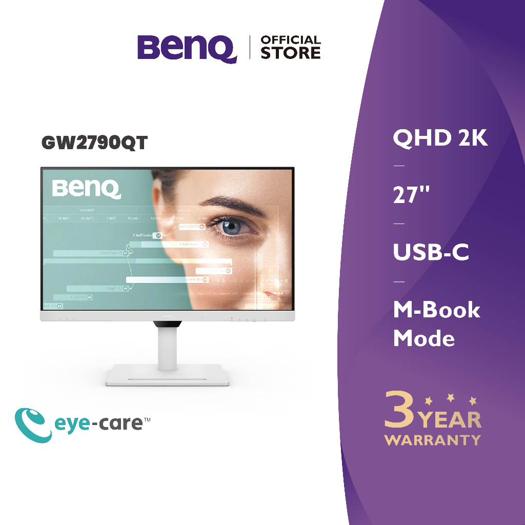Jual BenQ GW2790QT 27" 2K IPS QHD USB-C Ergo Eye-Care Monitor Noise ...