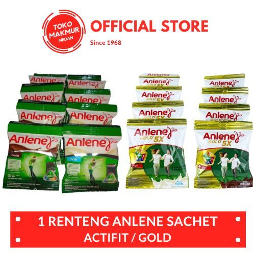 Jual 1 RENTENG ANLENE ACTIFIT / GOLD SACHET ISI 10 PCS | Shopee Indonesia