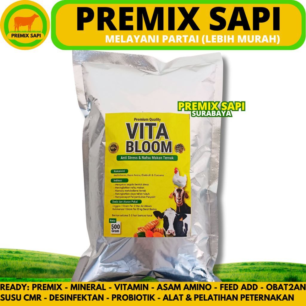 Jual VITA BLOOM 500 GRAM - Vitamin Lengkap Penambah Nafsu Makan Hewan ...
