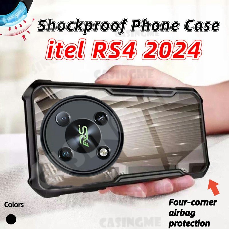 Jual Case Itel RS4 Clear Acrylic Casing Hard Transparan Bumper Phone ...