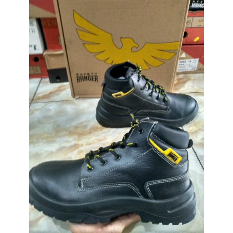 Jual SEPATU SAFETY SAFETY SHOES SAFETY RANGER SEMI BOOT BLACK 100 ...