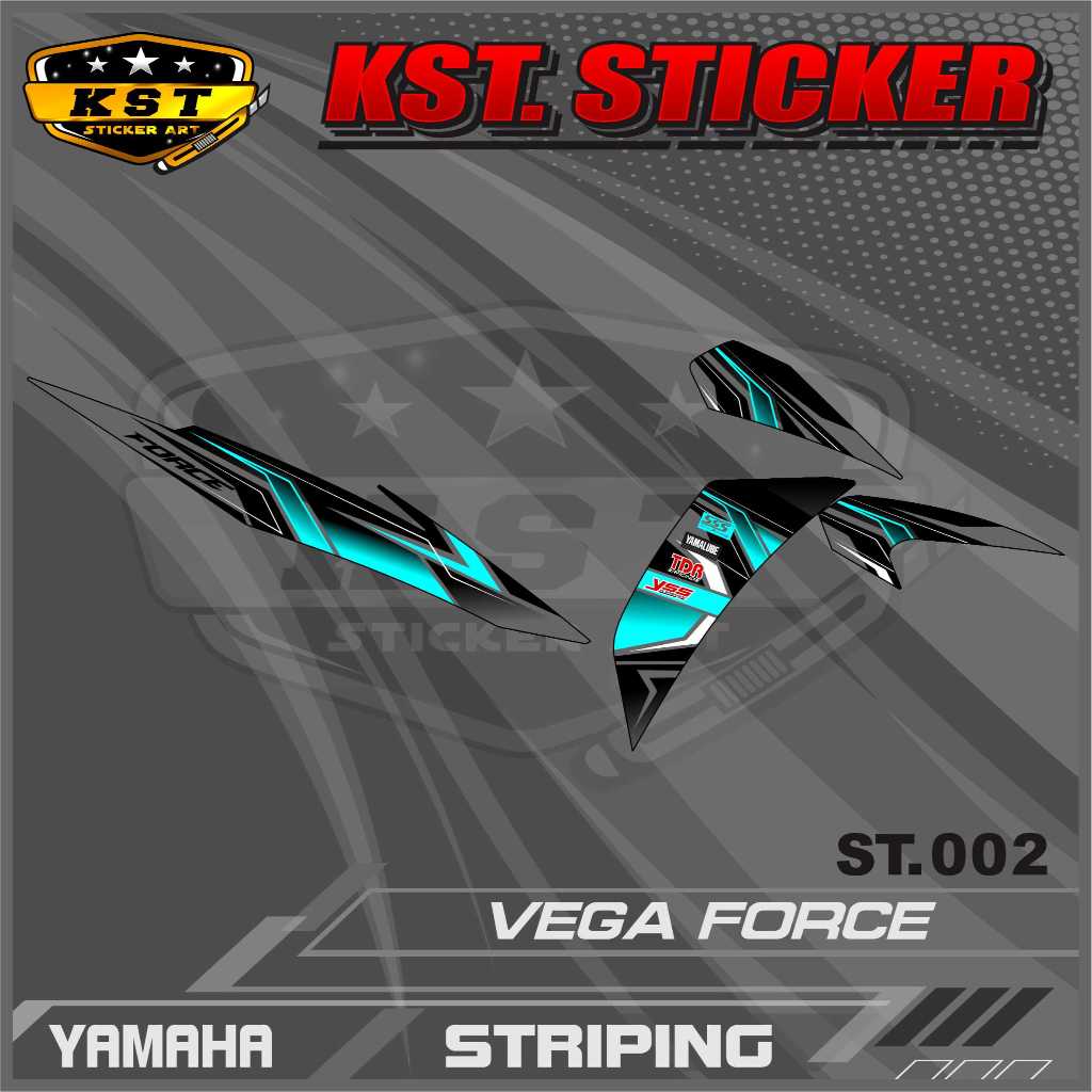 Jual Striping Vega Force - Sticker Striping Yamaha Vega Force Desain Racing . ST 002 | Shopee ...