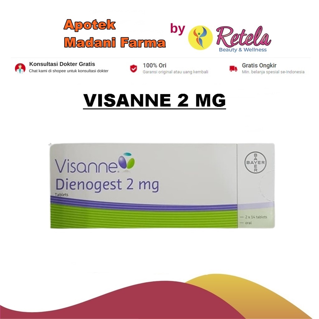 Jual VISANNE 2 MG BOX 28 TABLET ORIGINAL | Shopee Indonesia