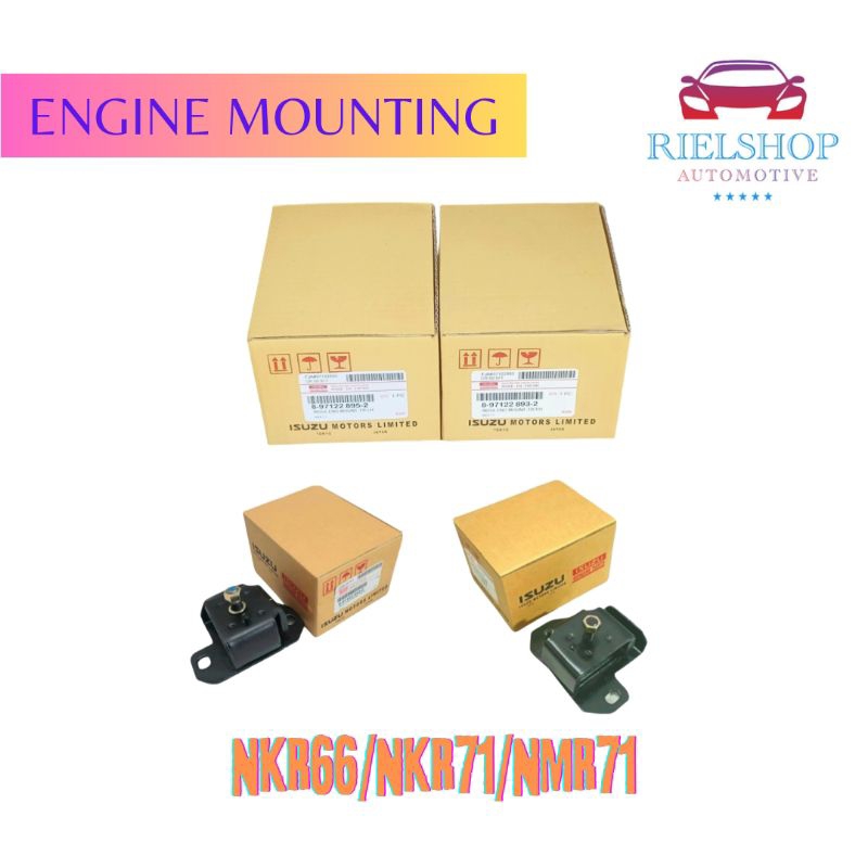 Jual Engine Mounting Elf NKR71 Harimau NKR66 NMR71 Kiri Kanan | Shopee ...